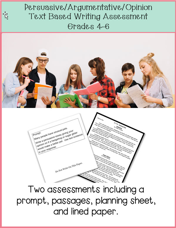 Fourth Grade Writing Prompt Persuasive Text Evidence Assessment Write Fourth Grade Writing Prompt Persuasive Text Evidence Assessment Write
