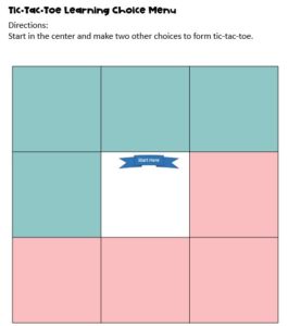 Learning Choice Boards in Social Studies - Write Bright Lady