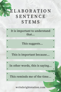 How to Elaborate - Write Bright Lady